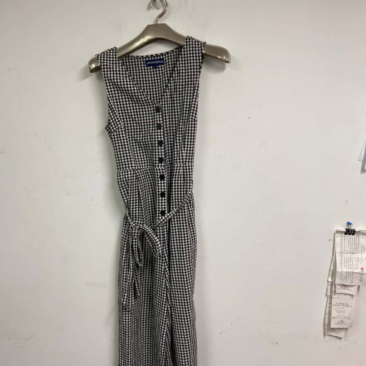 Princess Highway Womens Size 14 Overalls Black / Striped / White (s)