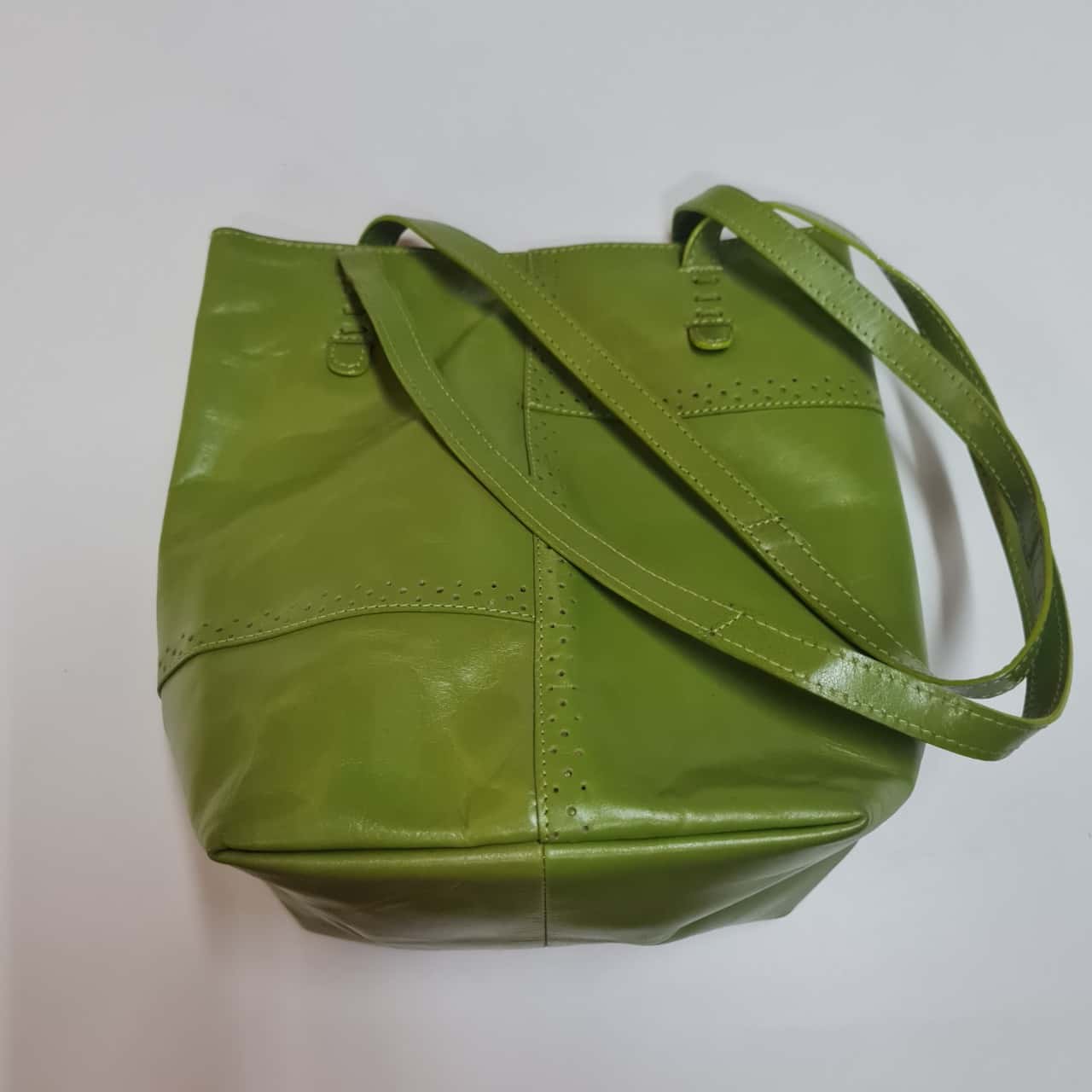Oran Green Leather Handbag (s)