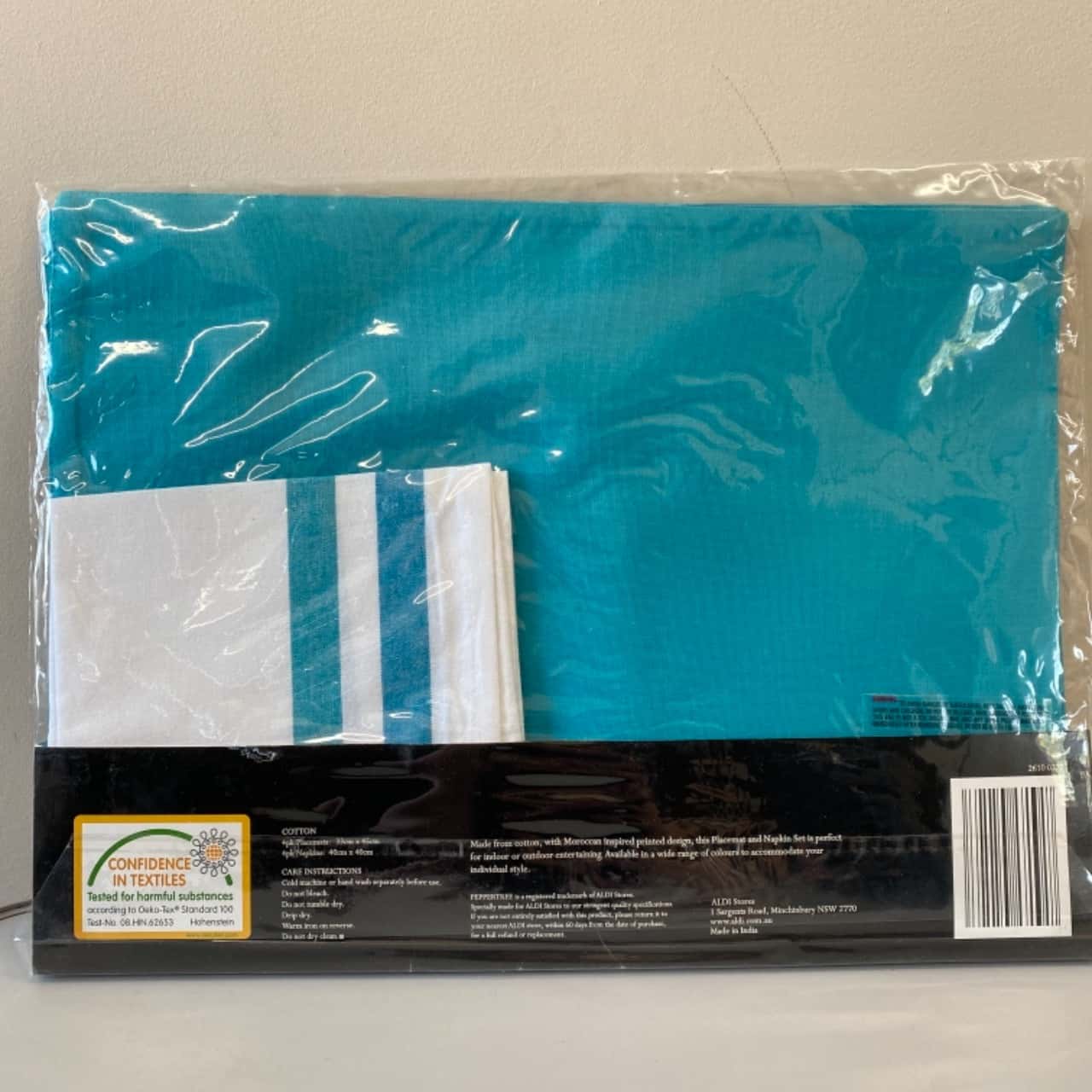 Peppertree Placemat And Napkin 4 Place Set - New In Package(s)