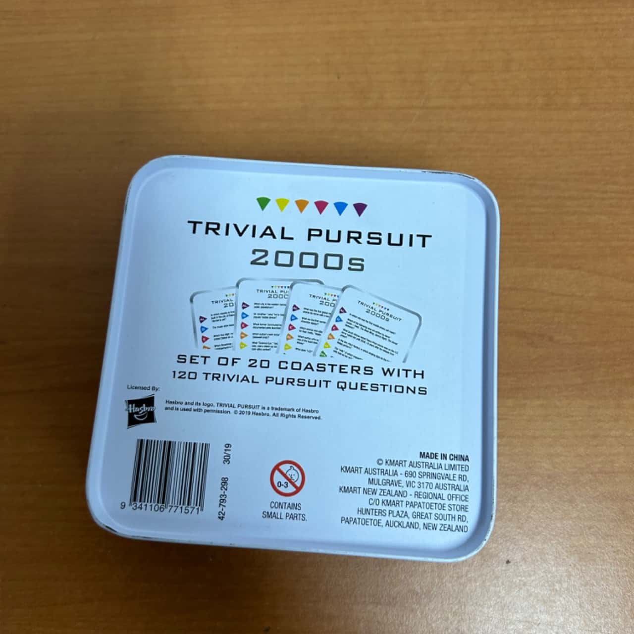 trivial pursuit 2000's set of 20 coasters(s)