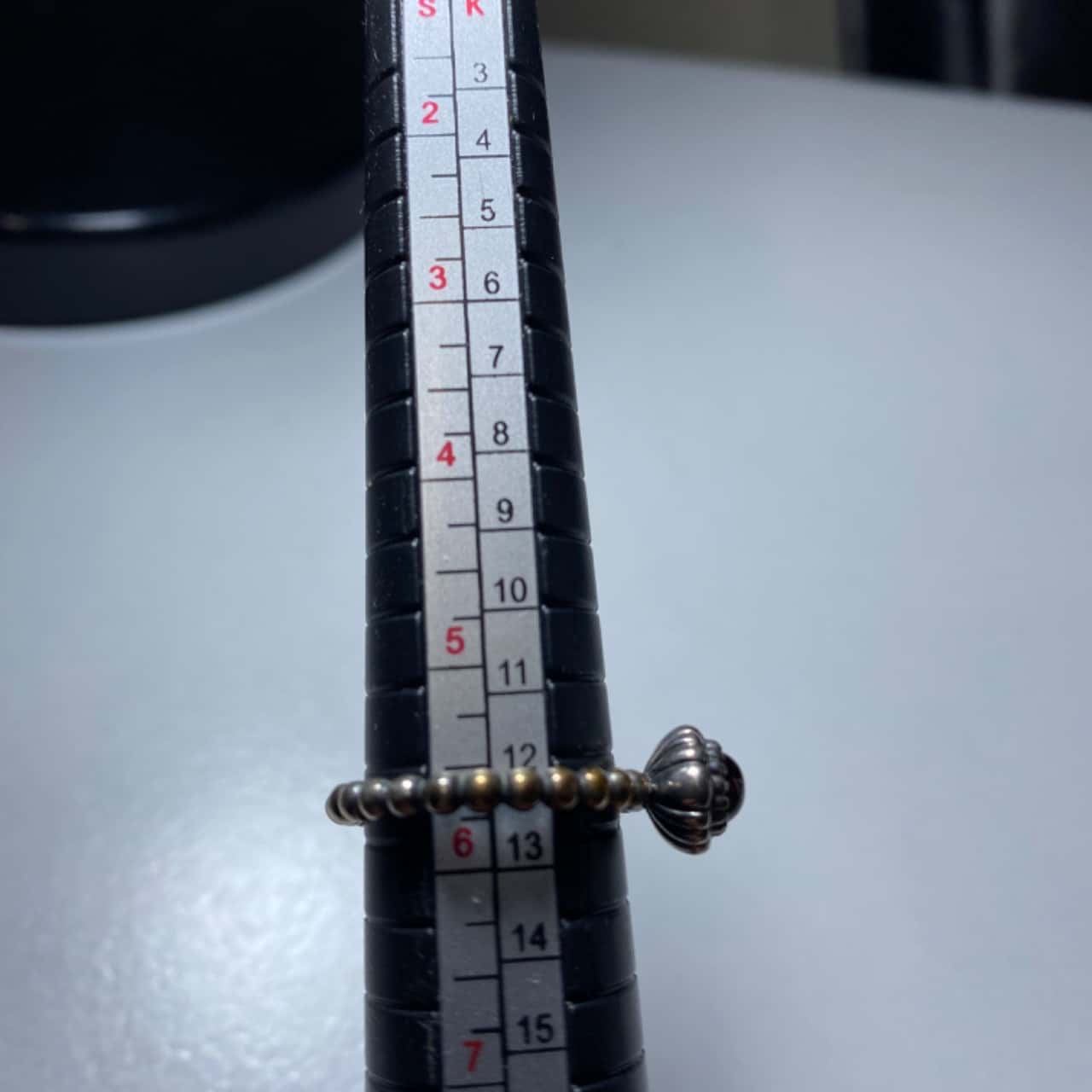 PANDORA Garnet January Birthday Blooms Stamped Silver Bubble Ring ...