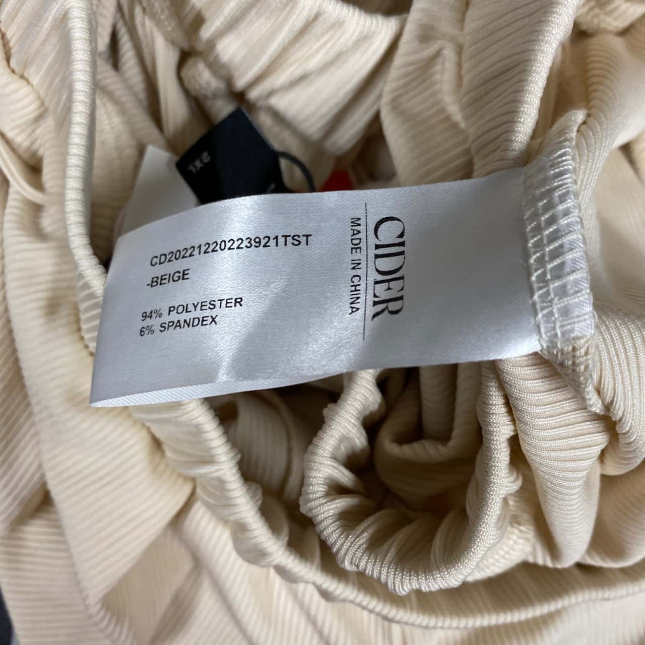 Womens Cider Size XXL Wide Leg Pants Cream