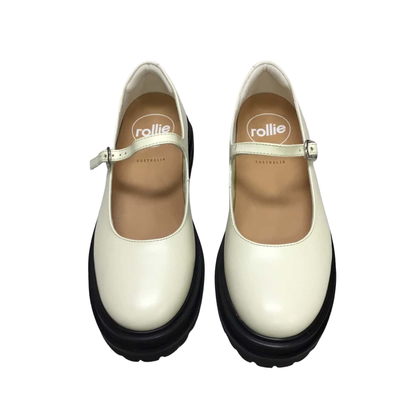 Rollie Mary Jane Bone Leather Steps Size 39 - Brand New