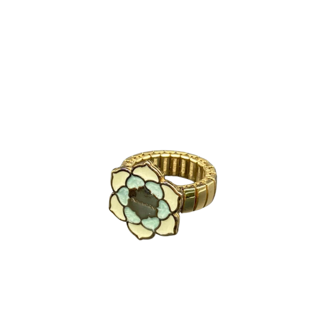 Nominations Italy Stainless Steel Blue Flower Ring (s)