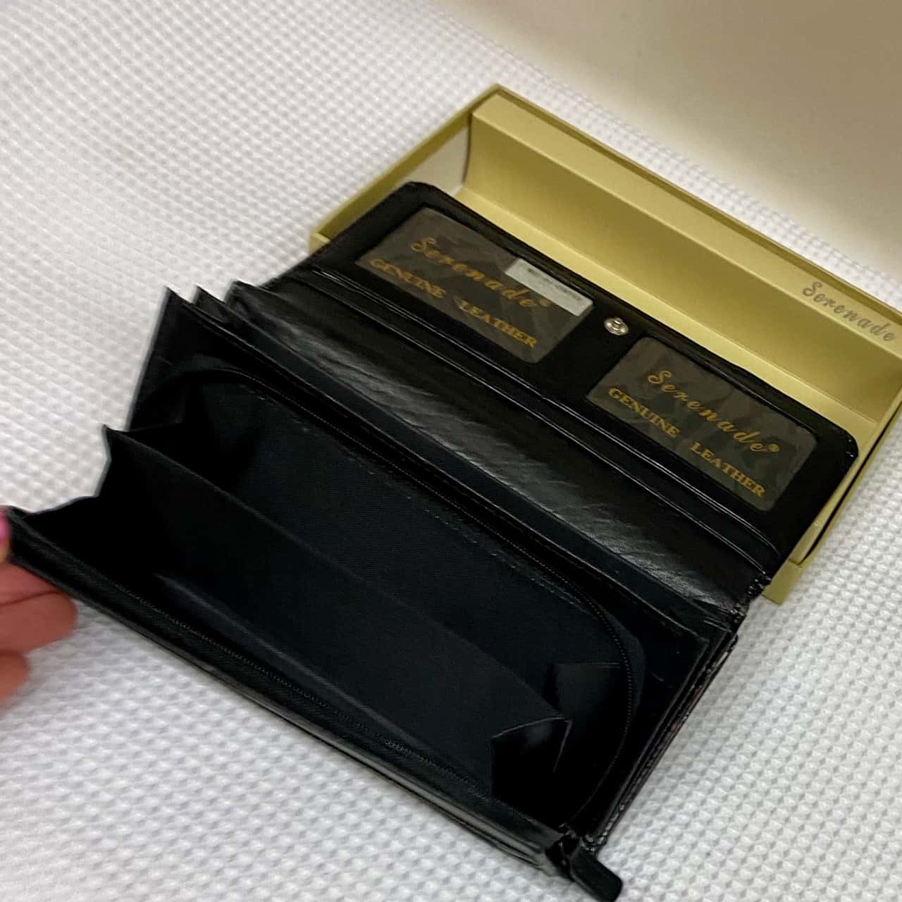 Serenade Womens Leather Purse Animal print / Black / Brown (s)