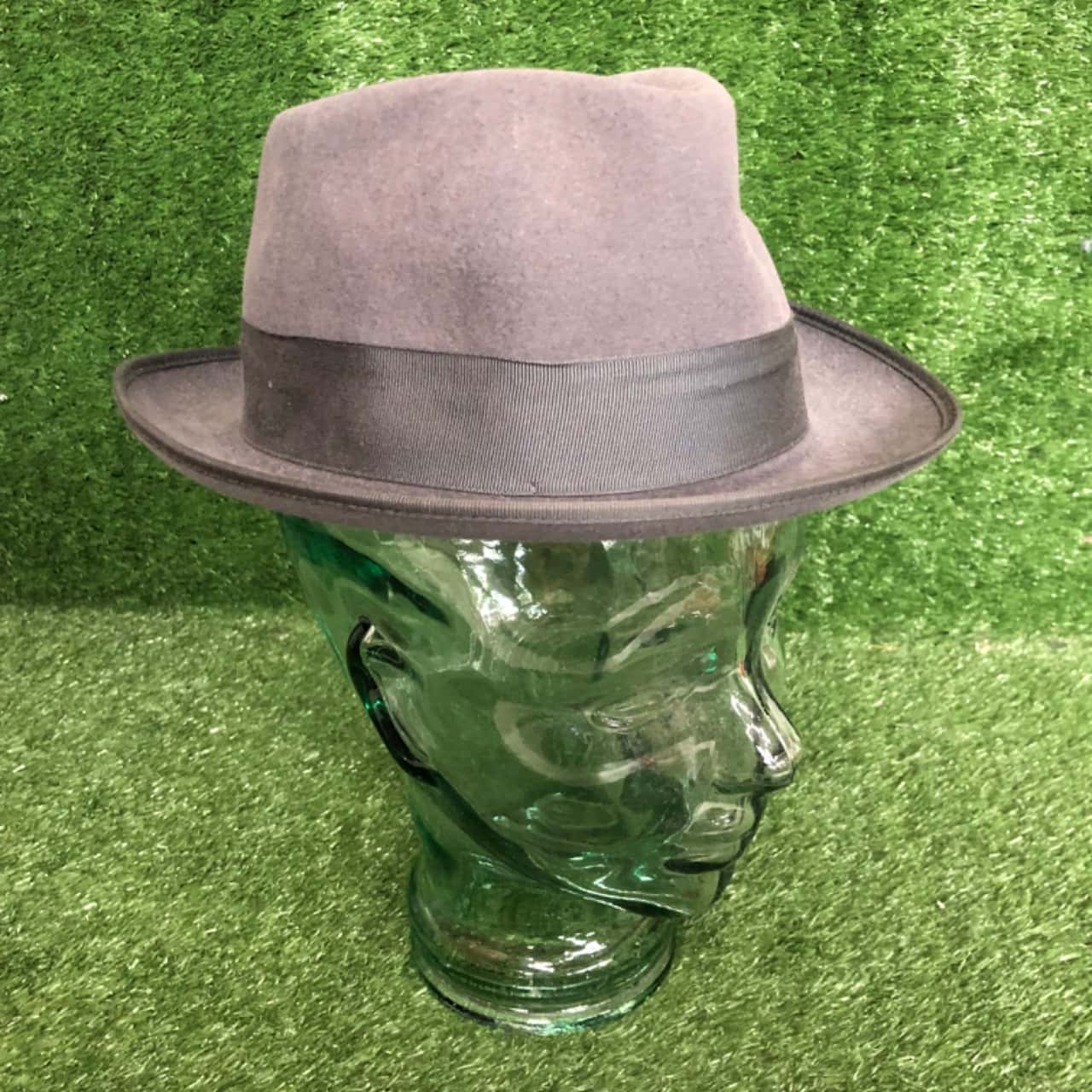 Akubra Grey Fedora Hat With Band (Size 58)(s)
