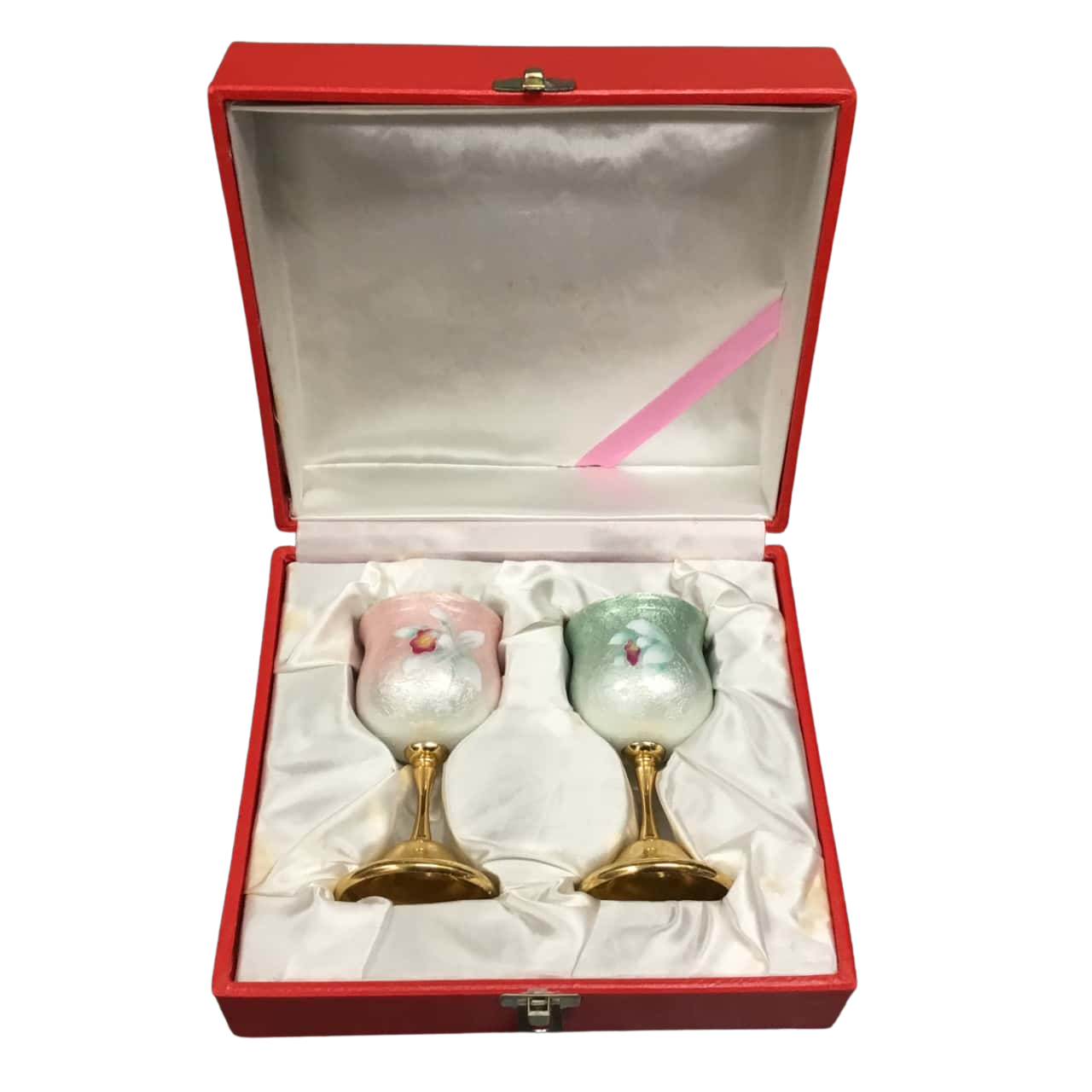 Cloisonne Wine Glass in box As pictured