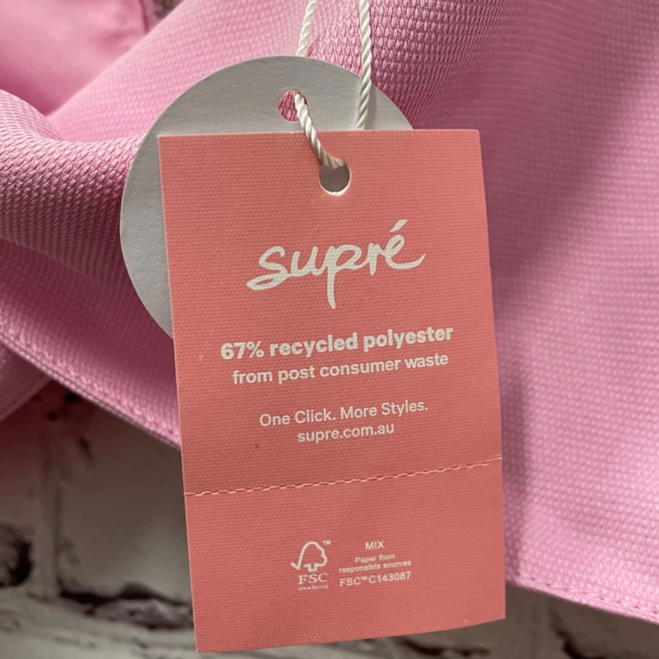 Supré Womens Size 10 Cropped Pink (s)