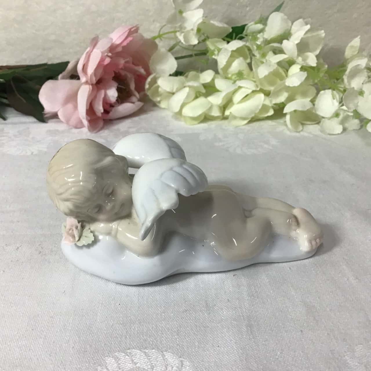 Russ Dreamangels “Sweet Dreams” Sleeping Angel Cherub Porcelain ...