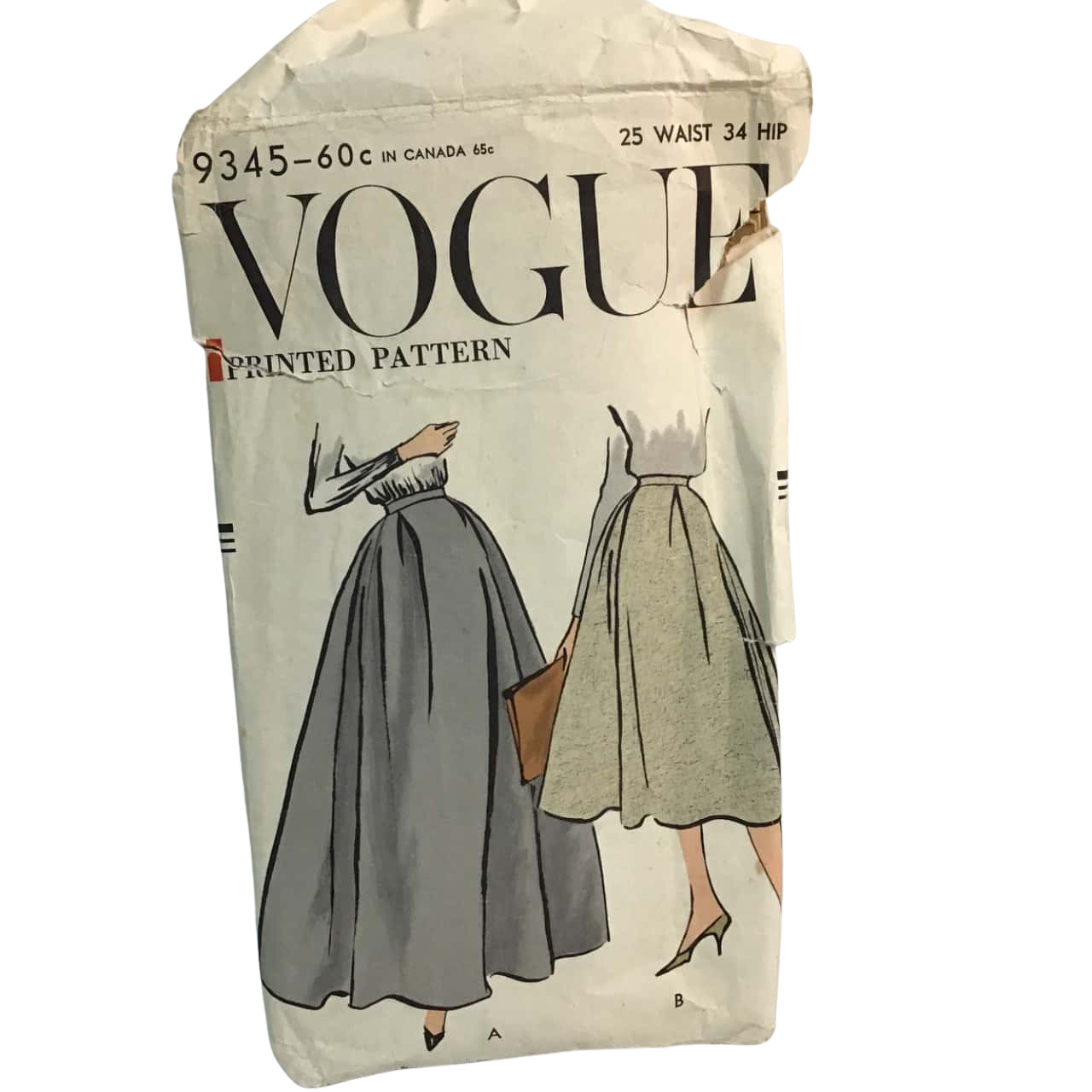 Vogue Skirt Pattern 9345 (s)