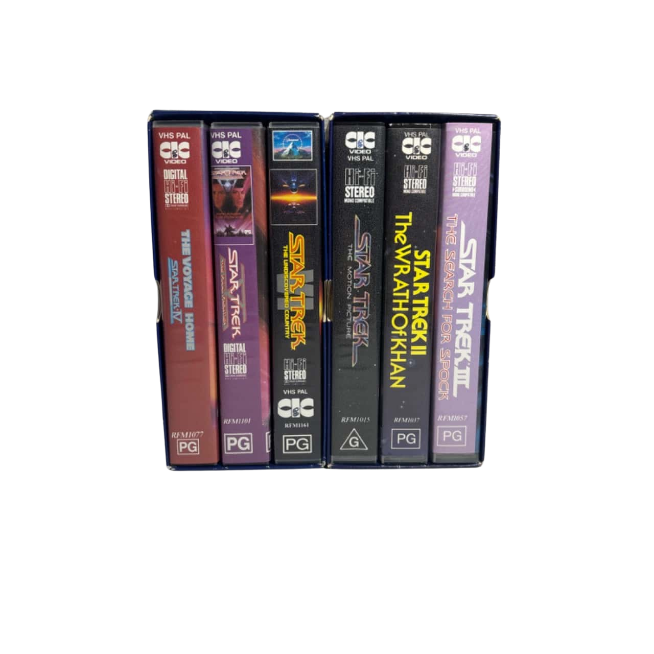 Set of Star Trek collectors edition VHS box sets