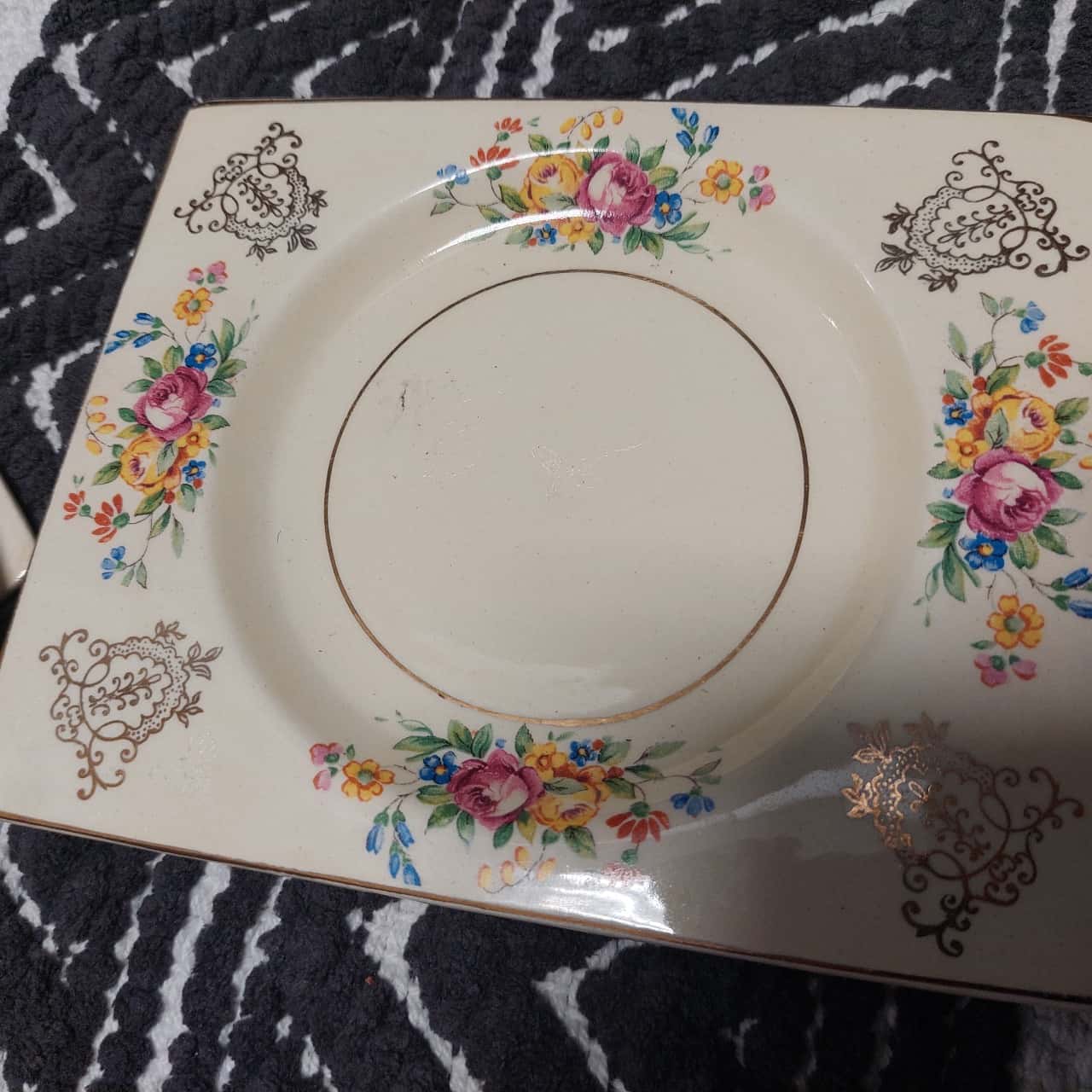 Vintage The Biarritz Royal Staffordshire Great Britain Plates x6 1930s(s)