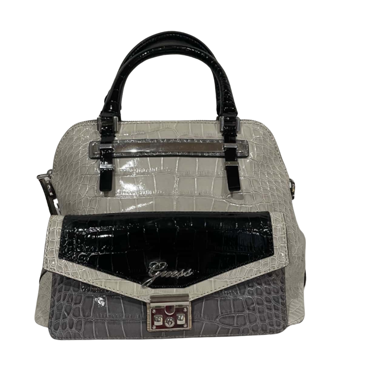 Guess Womens Animal print / White Handbag(s)