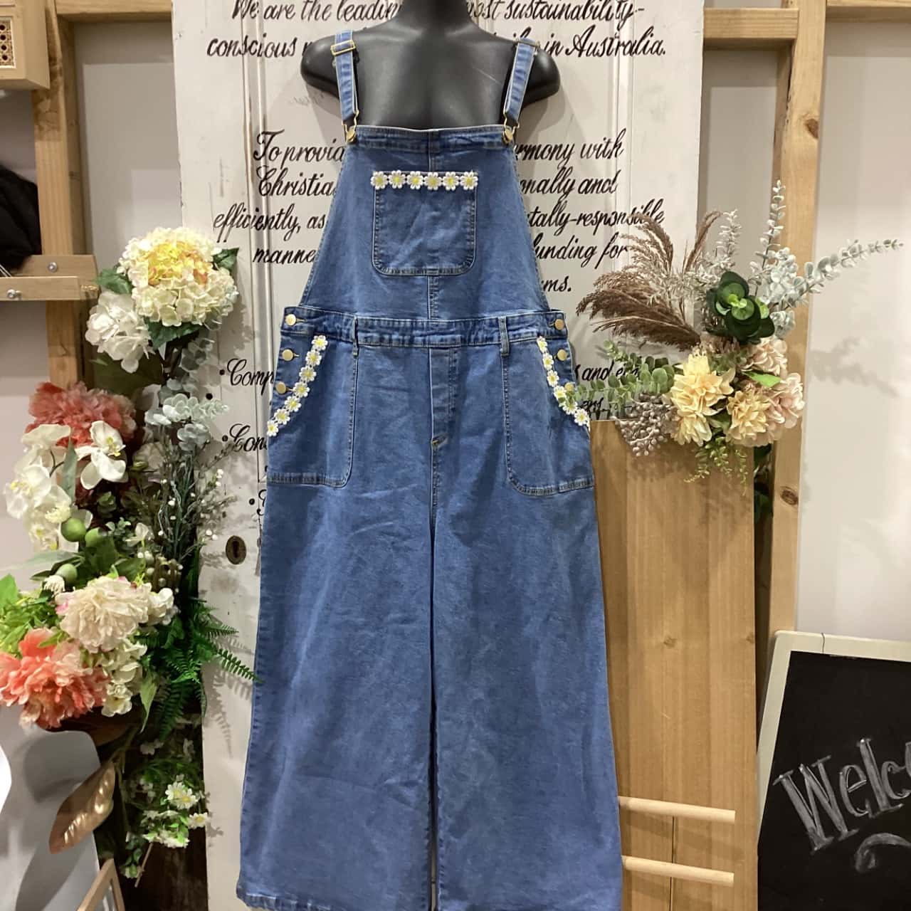 Revival Brand! UNIQUE TRENDY OVERALLS!! Womens Size 20 Overalls Blue