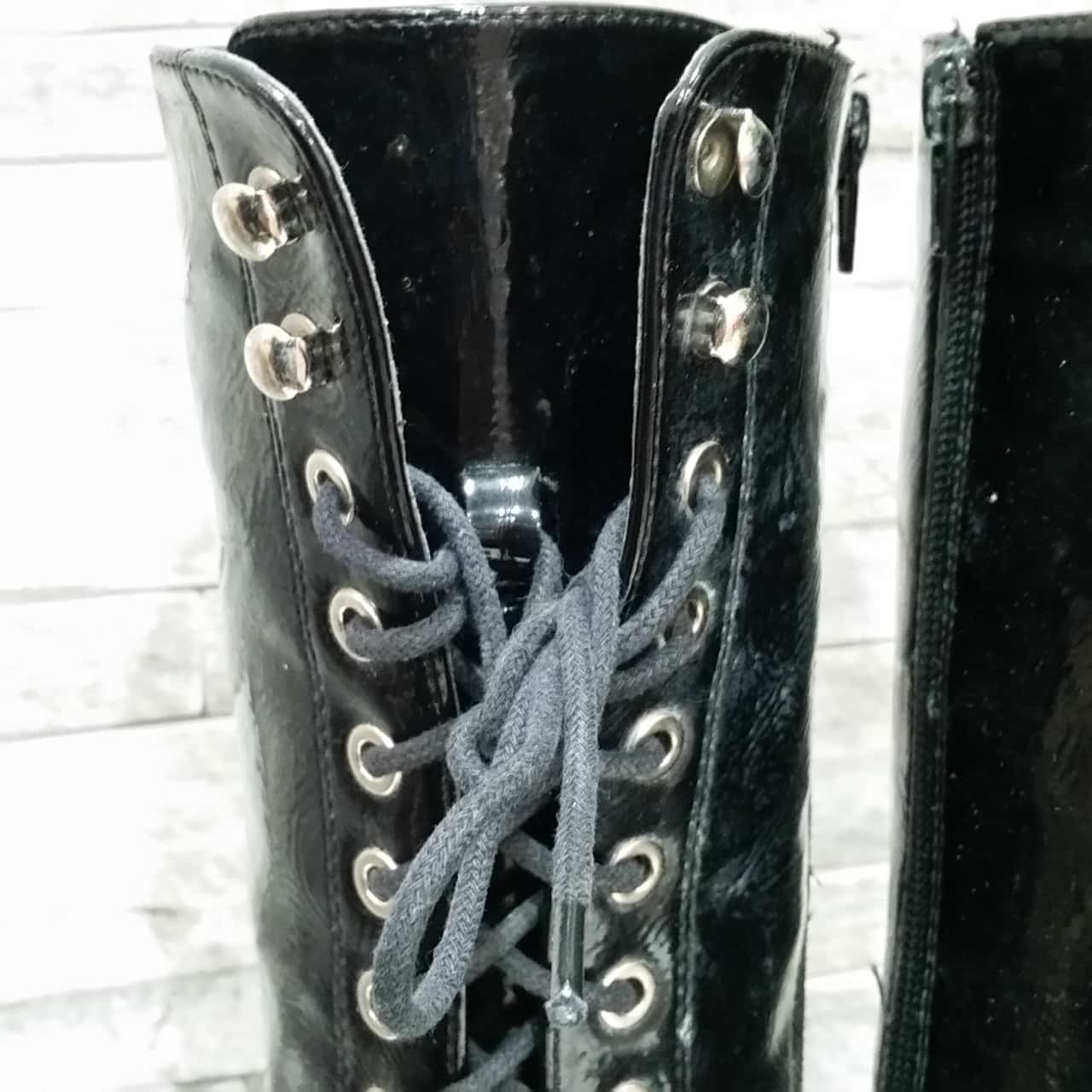 Other Womens Size 7 Shinny Black Boot(s)
