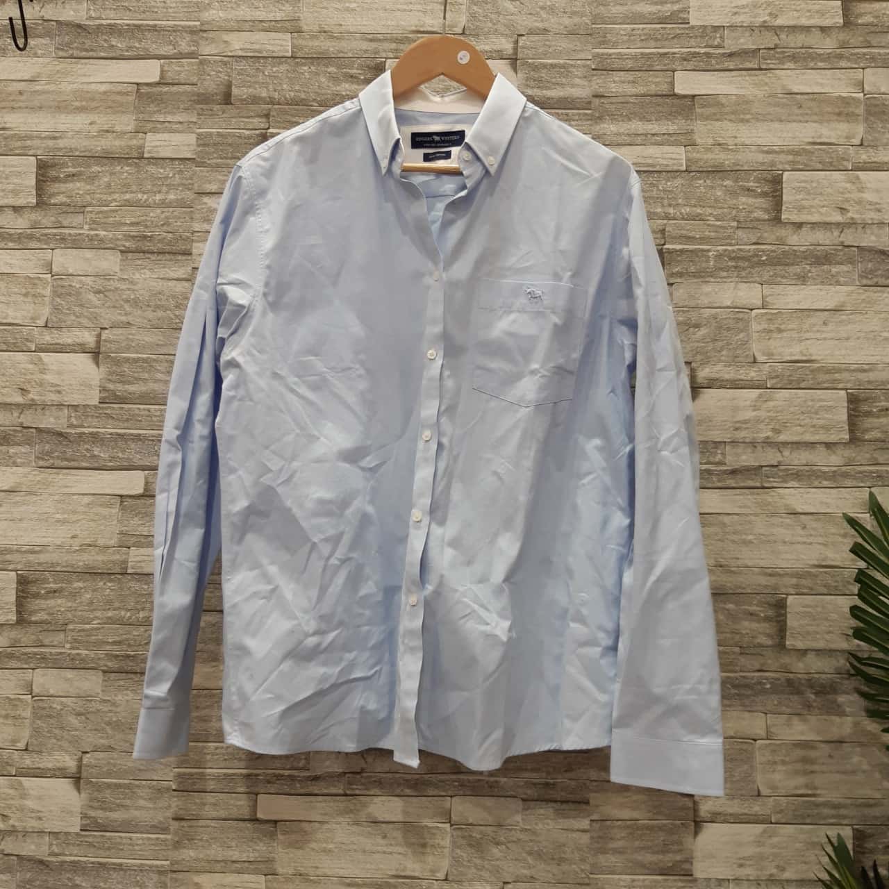 Ringers Western Womens Size 18 Button Up / Long Sleeve Shirt Light Blue (s)