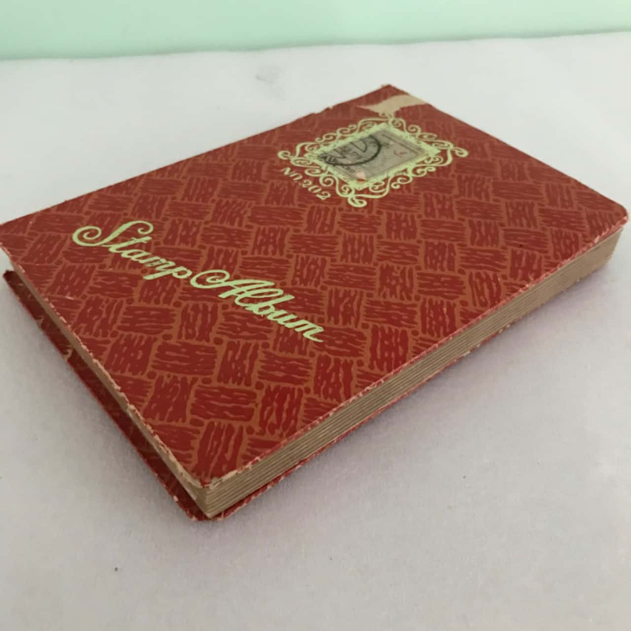 Small Vintage Stamp Album 14 Pages of Stamps(s)