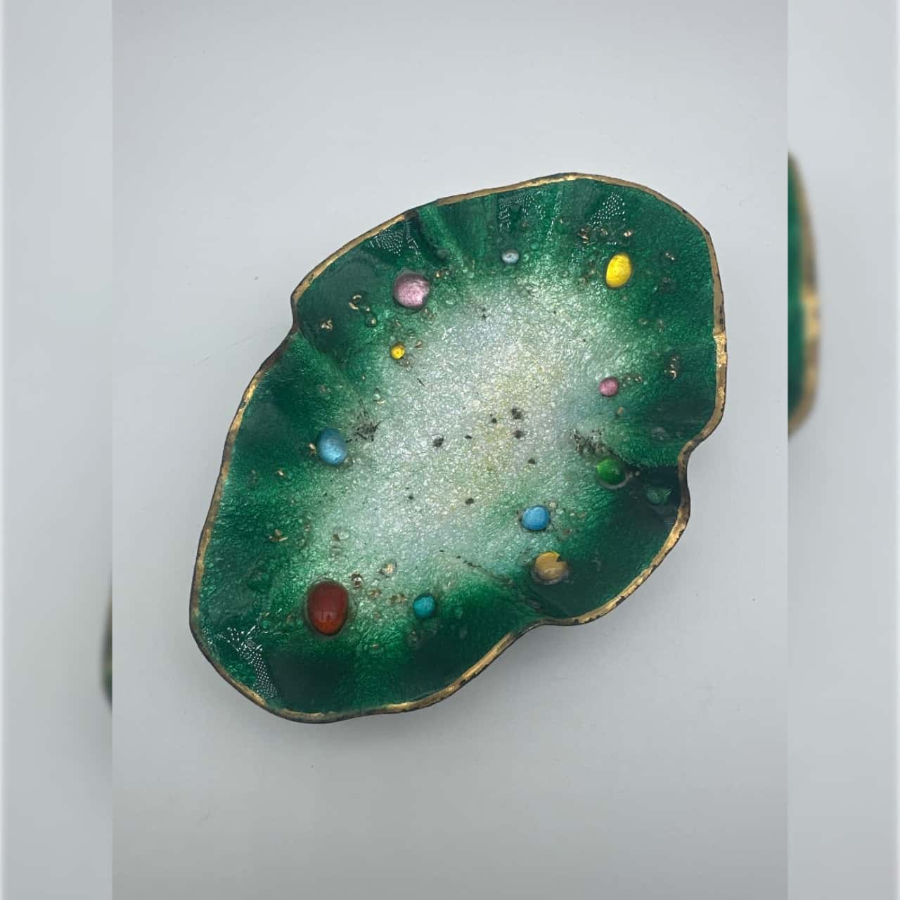 Vintage Emaux de Limoges Enamel Art Dish by Bonhomme(s)