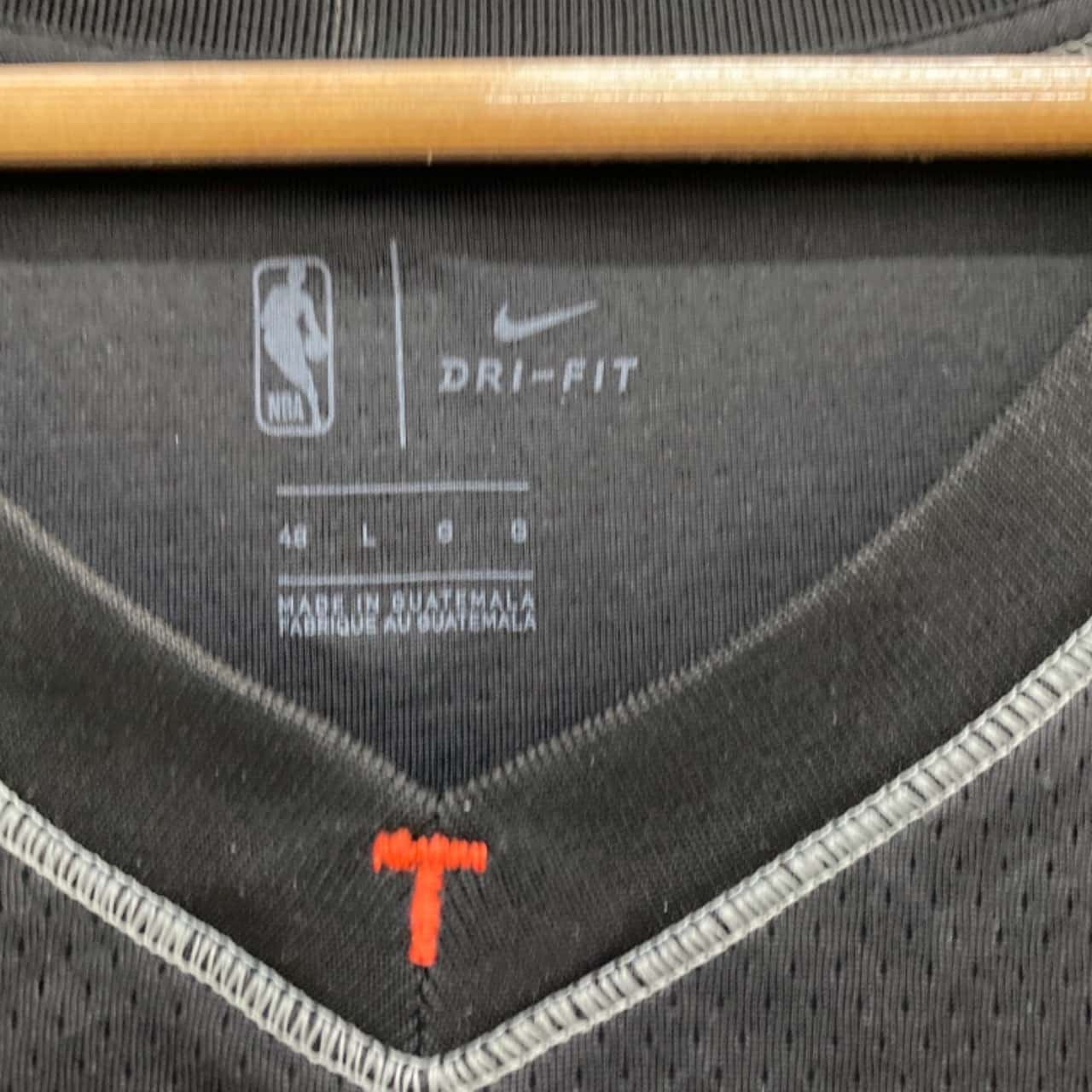 NBA Nike Bklyn Nets Durant Num 7 Unisex Size L Black Guernsey(s)