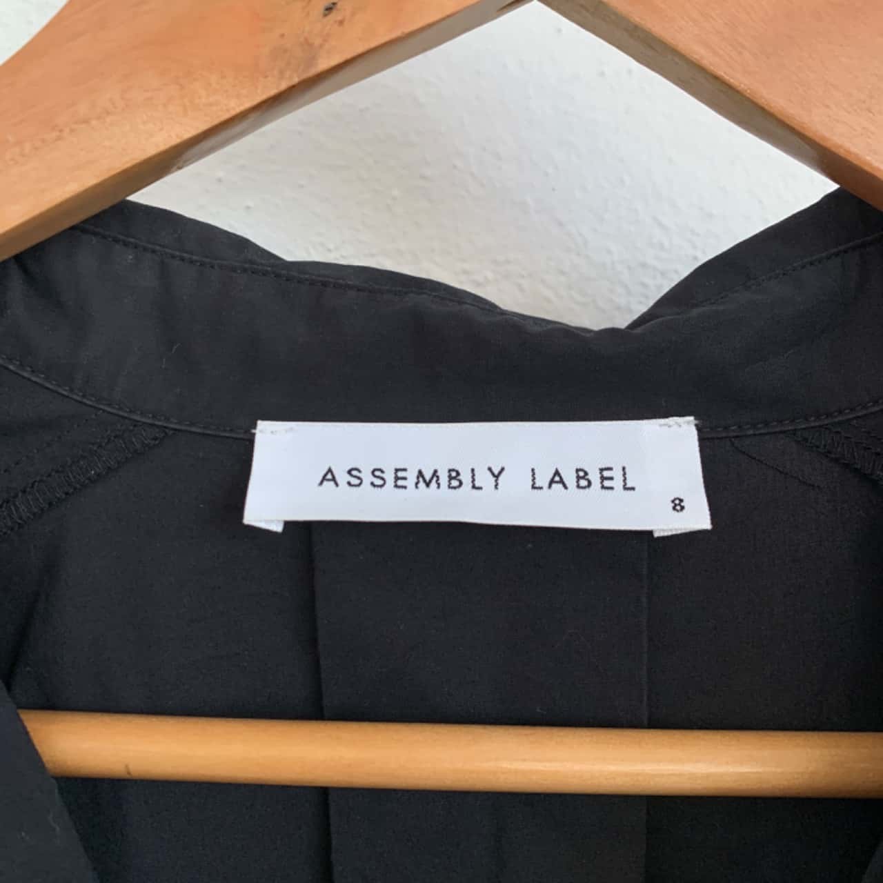Assembly Label Size 8 Black Midi Dress (s)