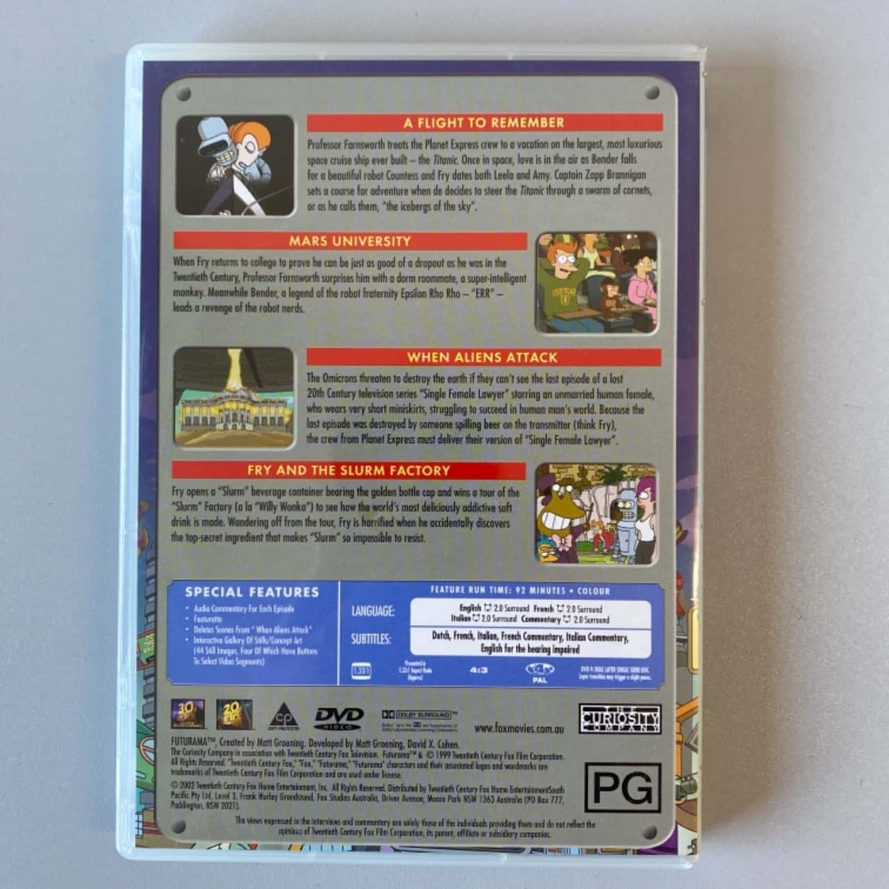 1999 Futurama Season One DVD Boxed Set