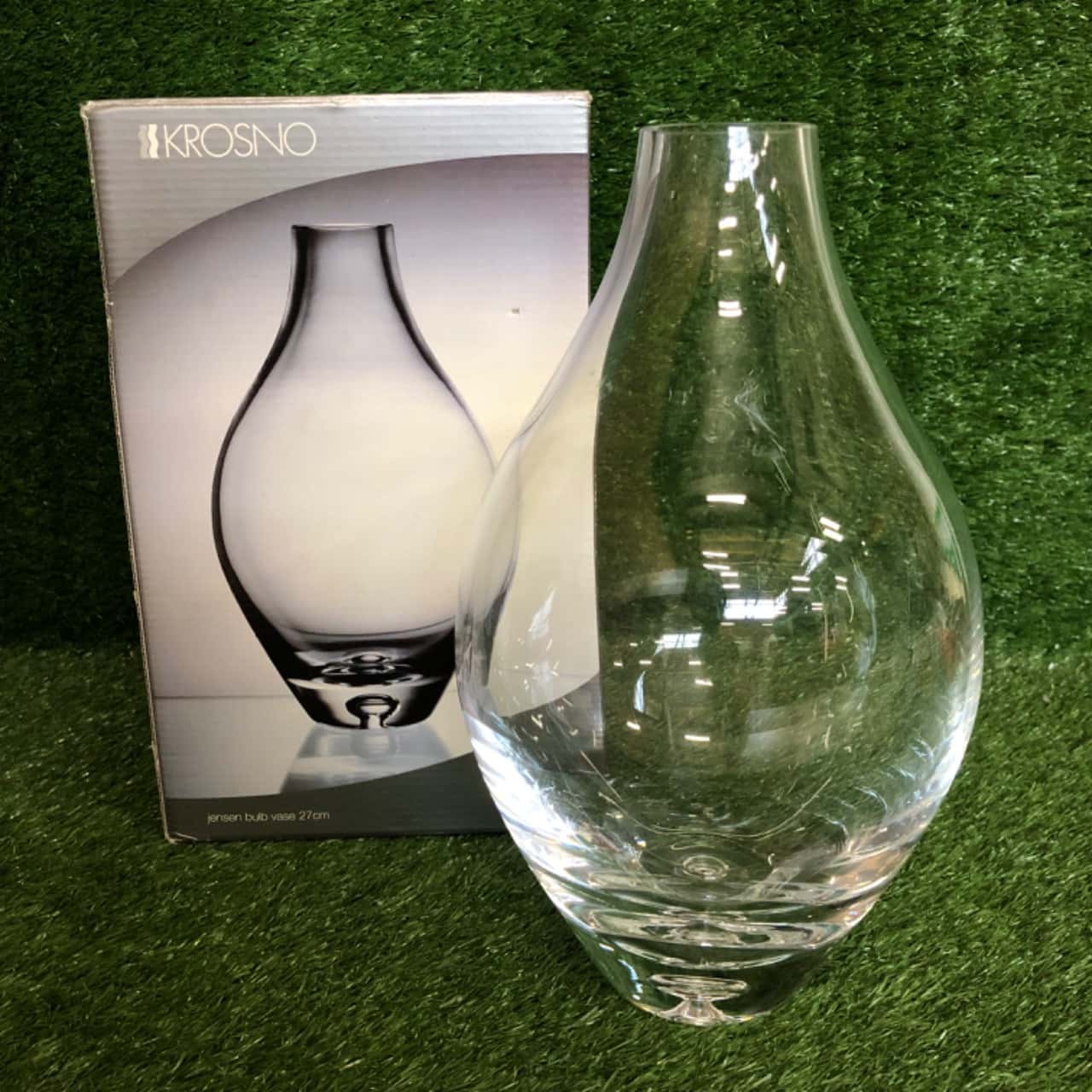 Krosno Jensen Bulb Vase 27cm (Boxed)(s)