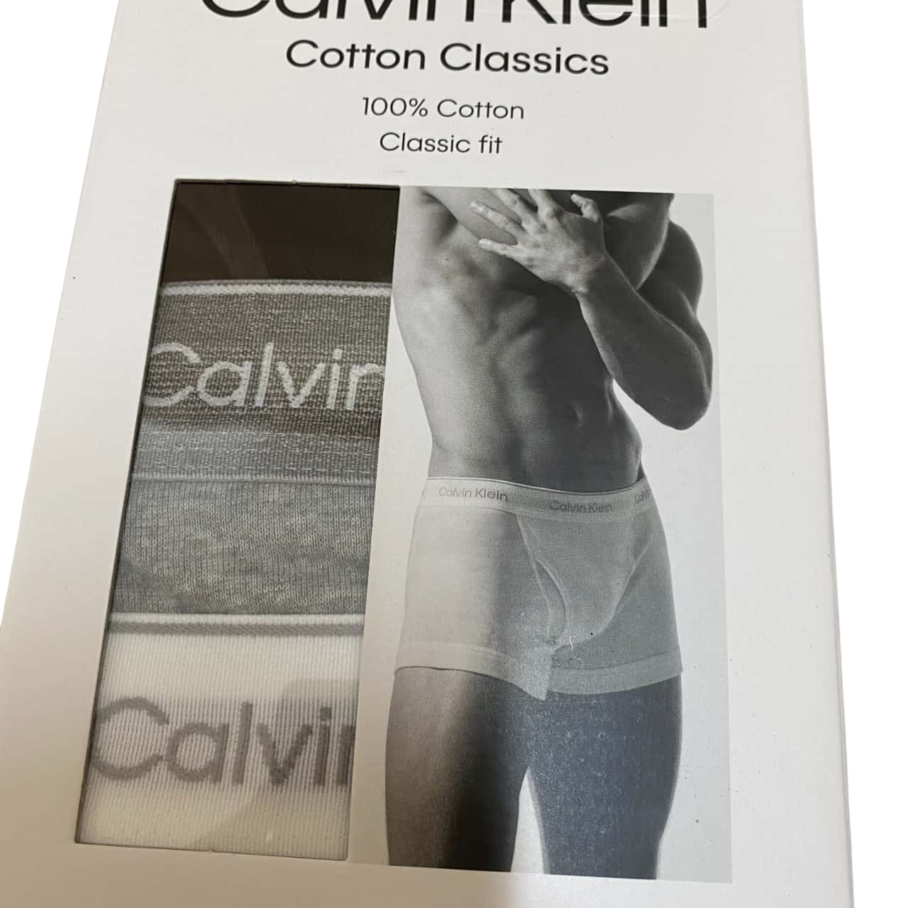 Calvin Klein Cotton Classics 100% Cotton Classic Fit Cotton Trunks 3 pack Size M(s)