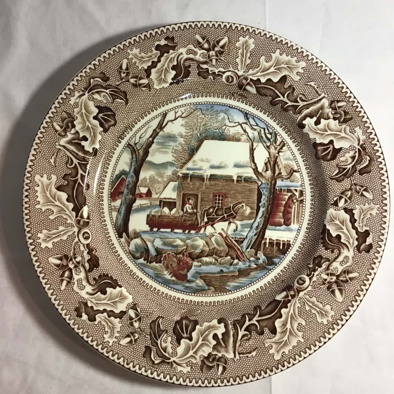 Johnson Bros England Historic America Thanksgiving Plate(s)
