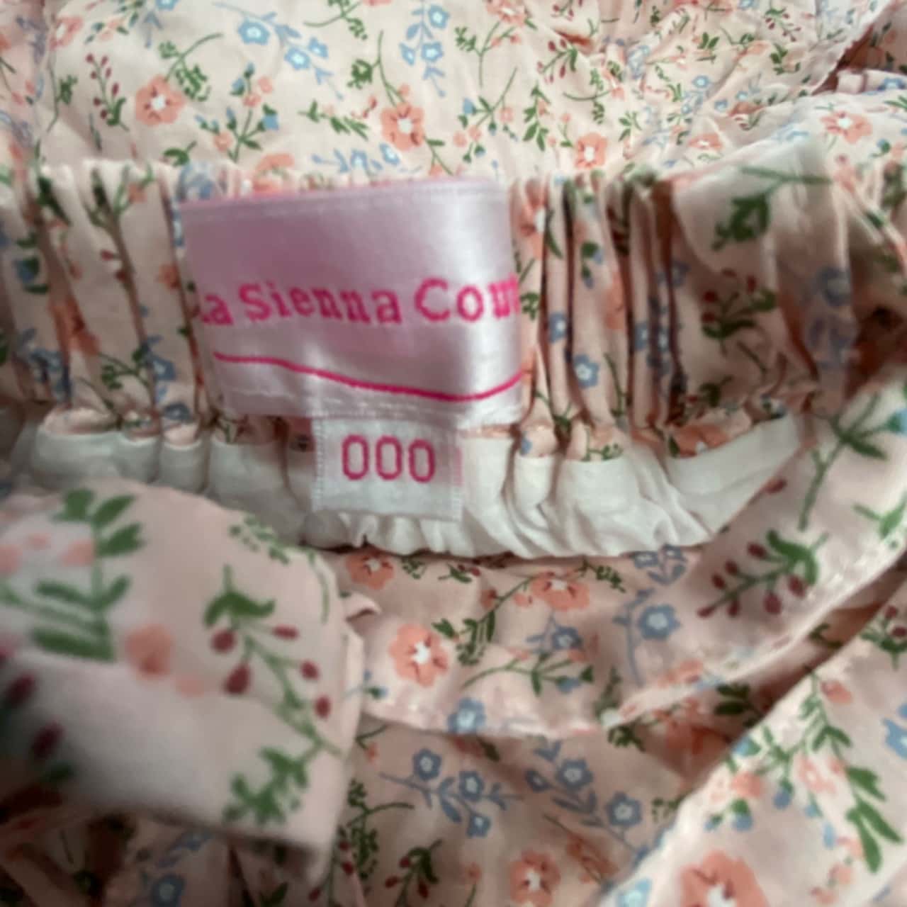 La Sienna Couture Kids Size 000 Pinafore/Dress Floral (s)