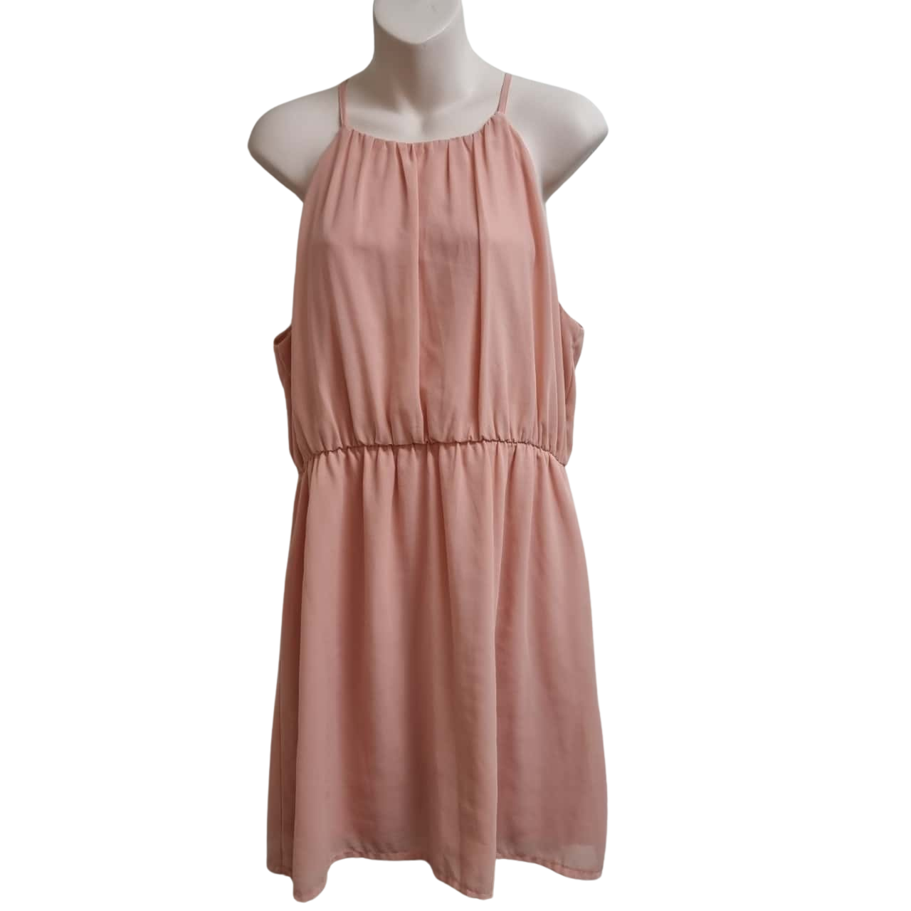Forcast Womens Size 16 Mini Dress Peach Pink