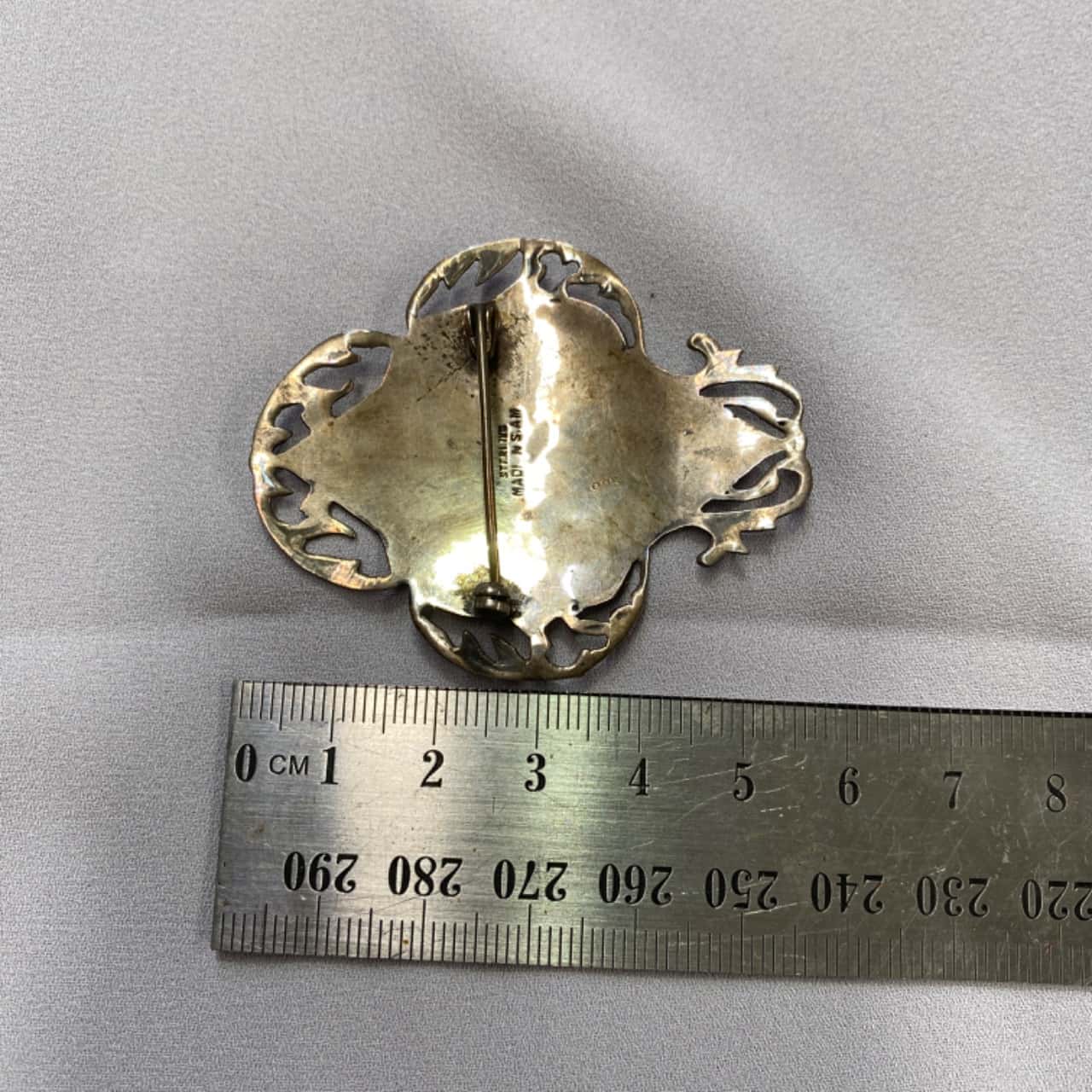 Vintage Womens Sterling Silver Siam Dancer Brooch(s)