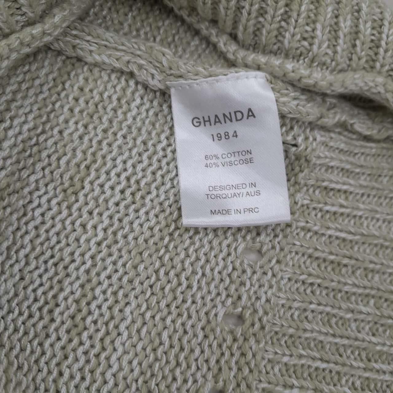 Ghanda Womens Size L Singlet Green (s)