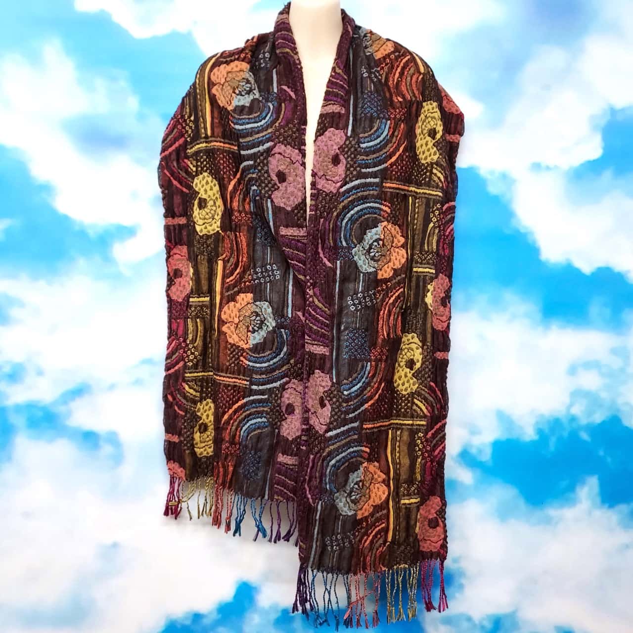 Womens Damart Multicoloured Scarf(s)