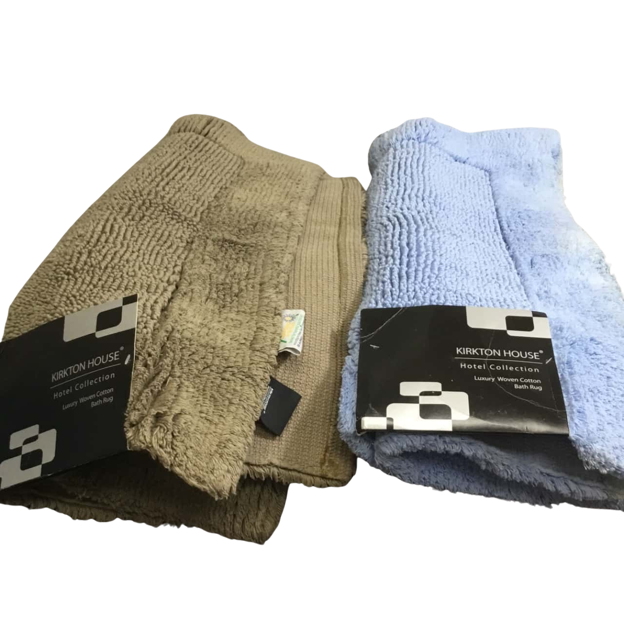 Kirkton House Bath Matt x 2 Combo One Blue One Brown(s)