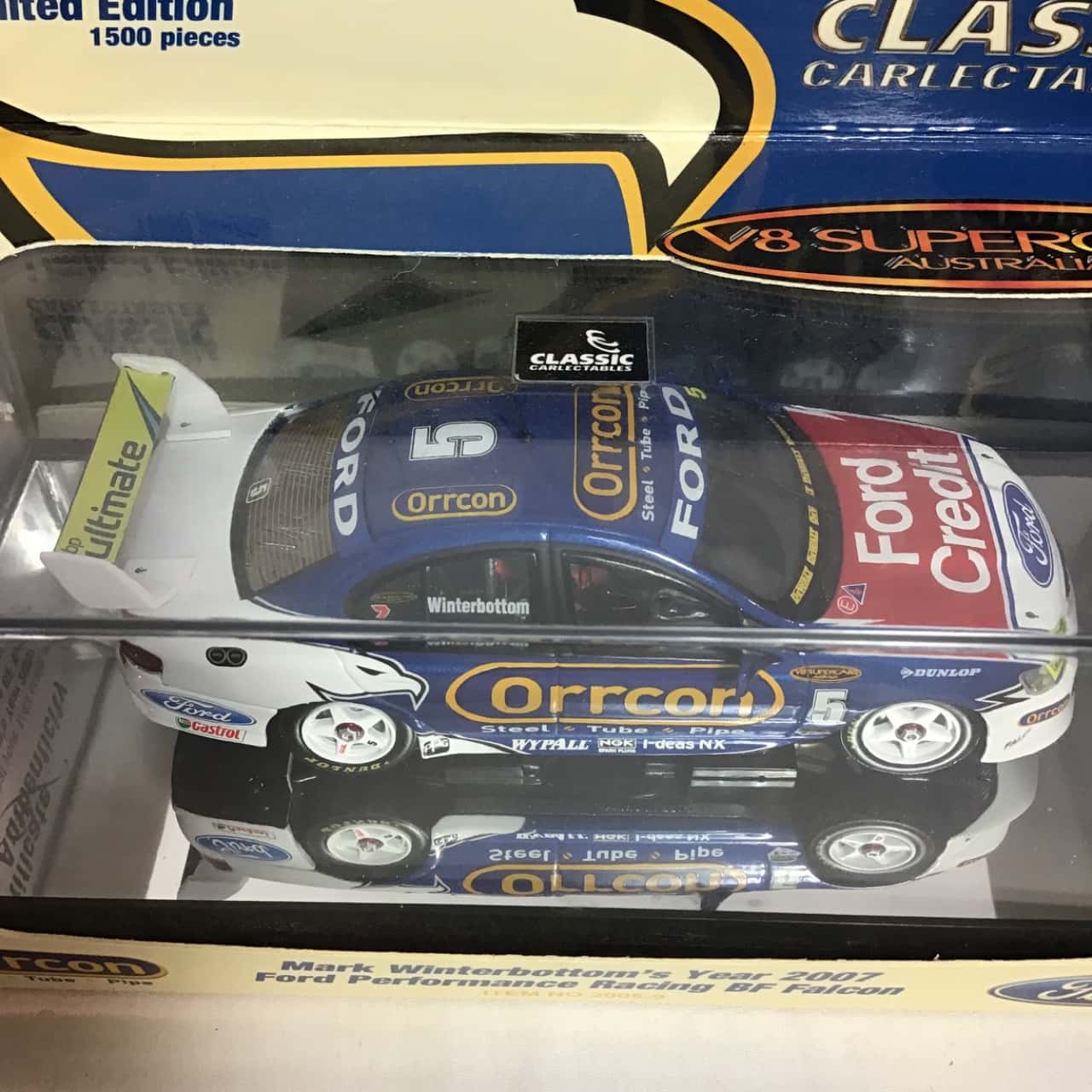 Classic Carlectables Mark Winterbottom's 2007 Ford BF Falcon Blue Model ...