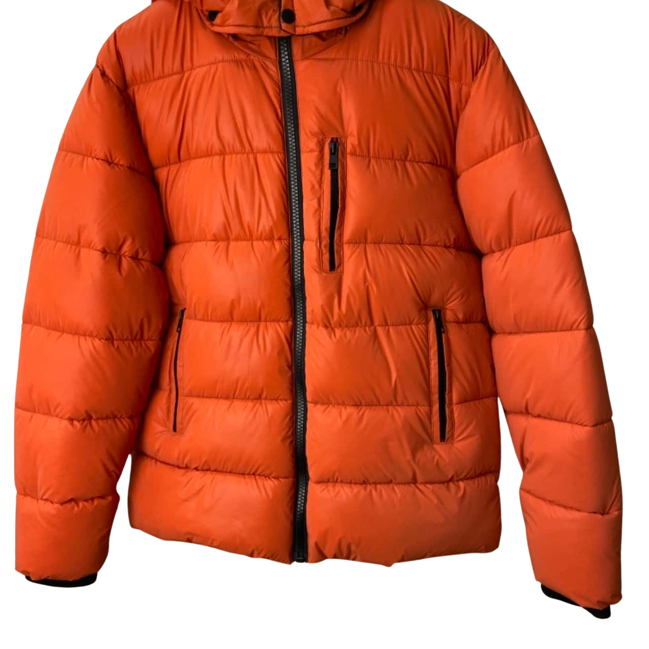 Kenji Mens Size S Puffer Black / Orange (s)