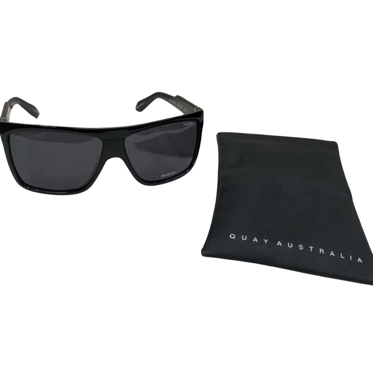 New! Womens QUAY Polarized Sunglasses Large Statement BARNUN Frames