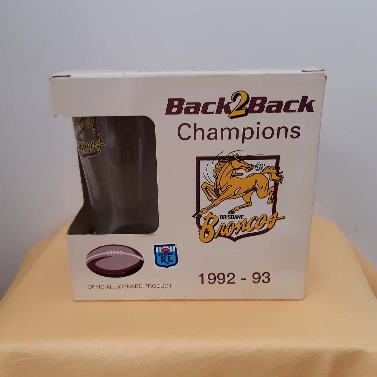 NSWRL Brisbane Broncos 1992 - 93 Glasses(s) - New With Tags | Salvos Stores