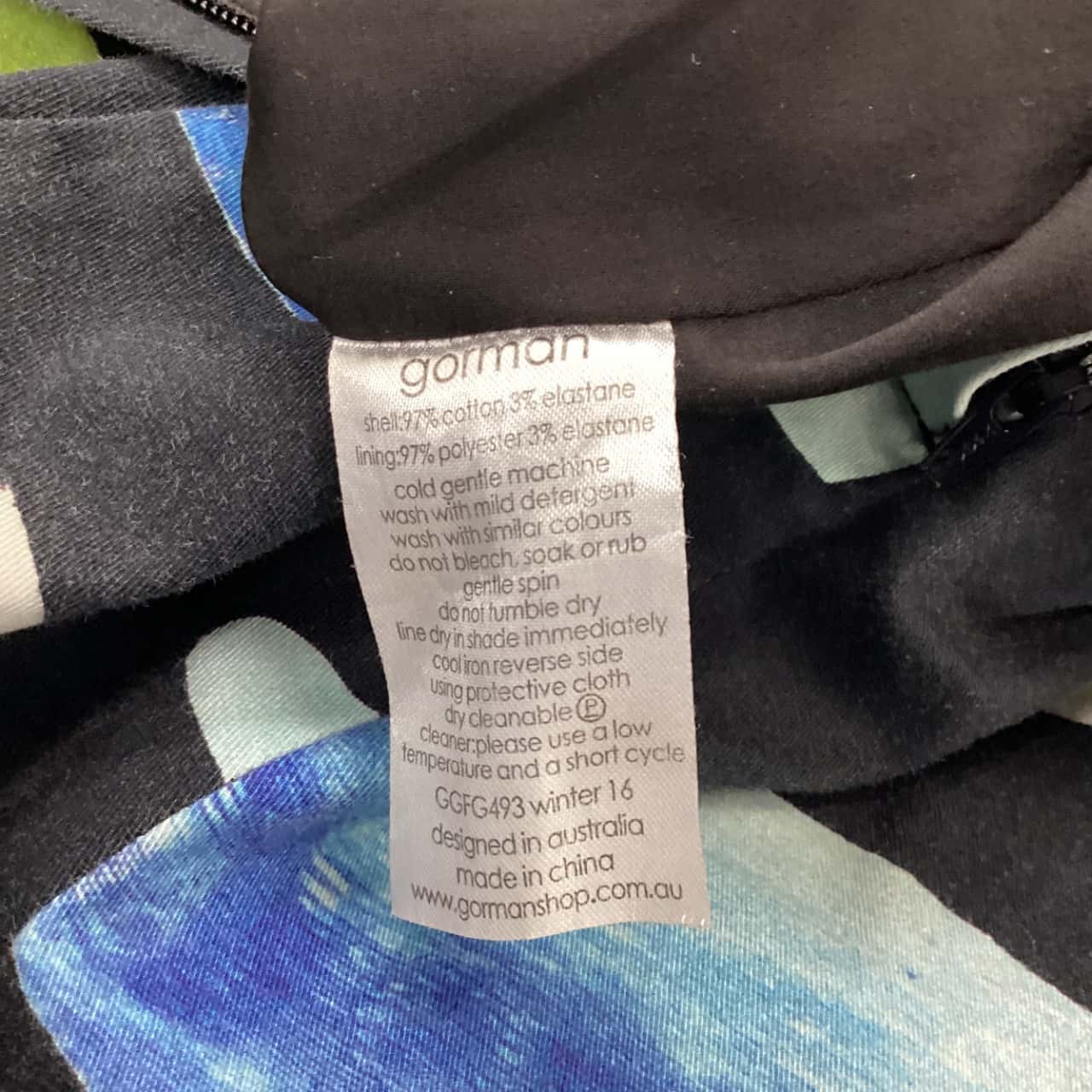 Gorman x Fred Fowler Womens Size 8 Mini Skirt Black / Multicoloured