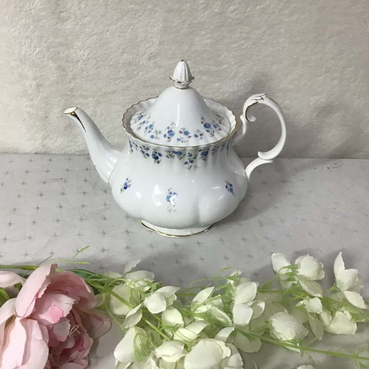 Vintage Royal Albert “Memory Lane” Bone China Teapot