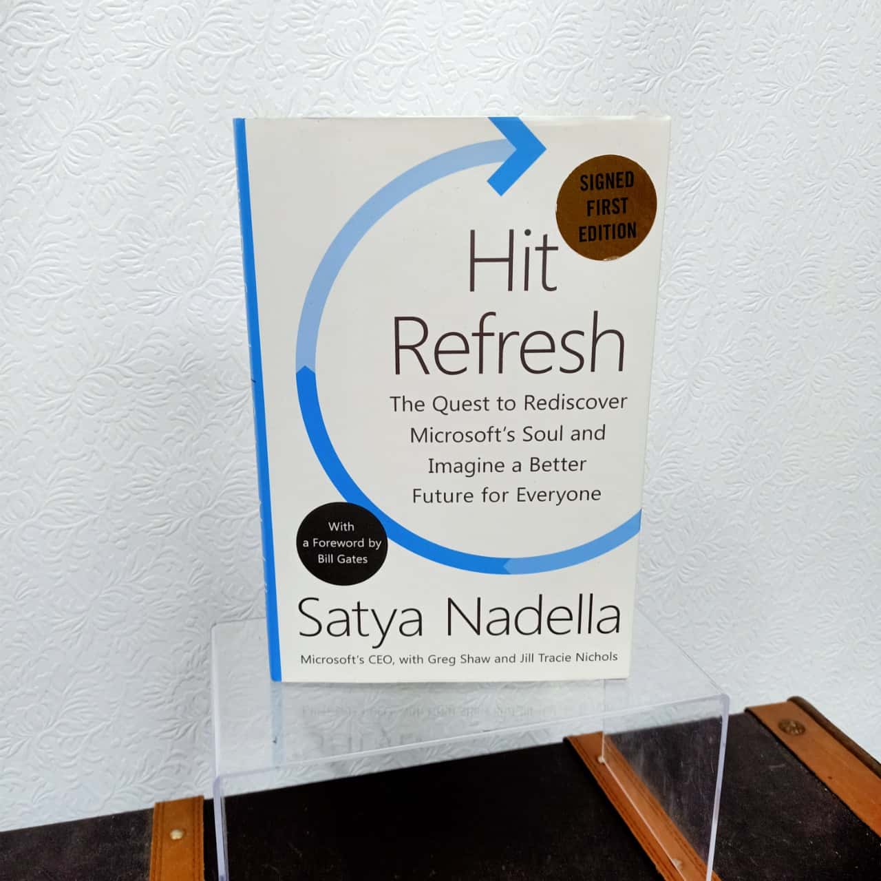 Hit Refresh by Satya Nadella-signed first edition