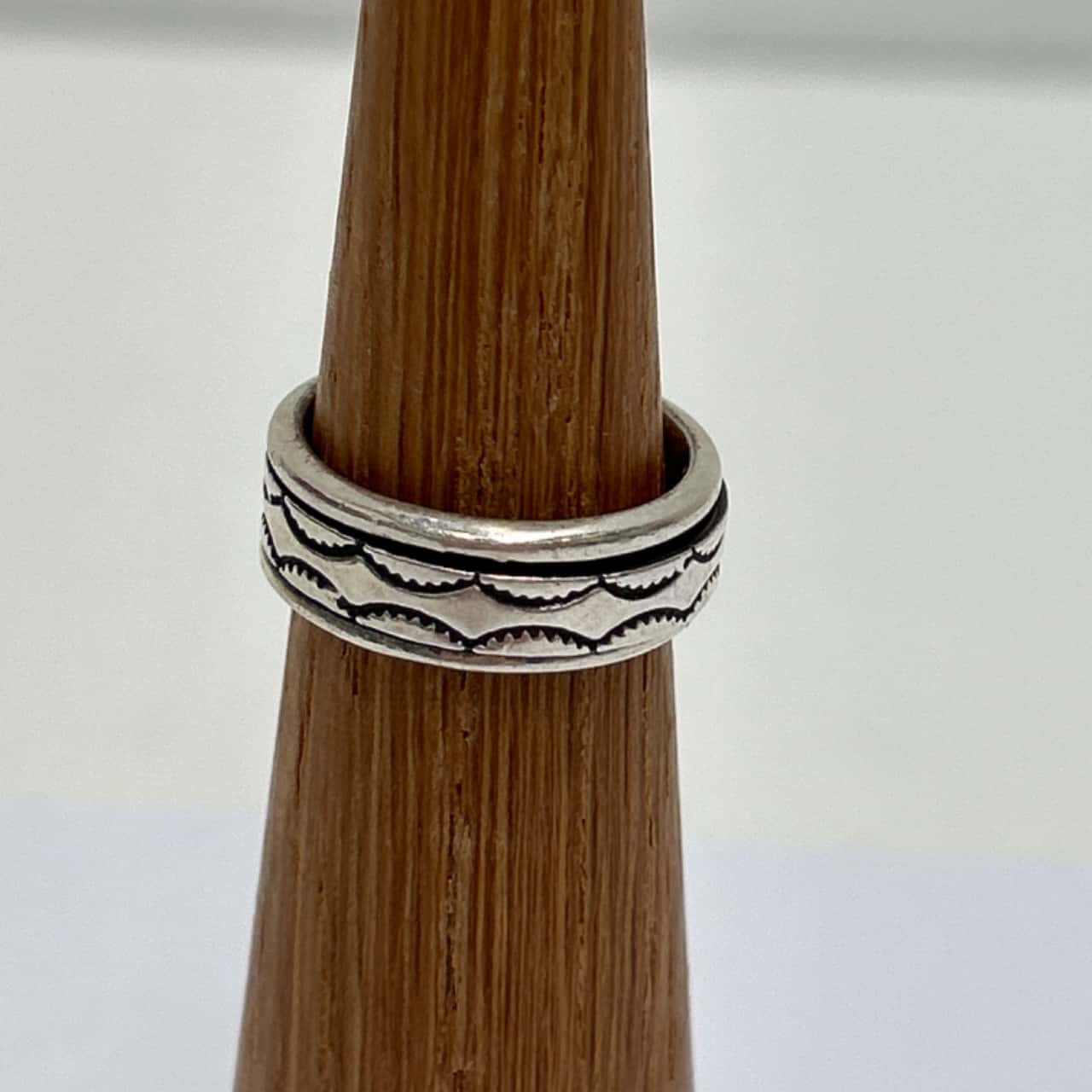 925 Stamped Silver Band Ring - Size O(s)