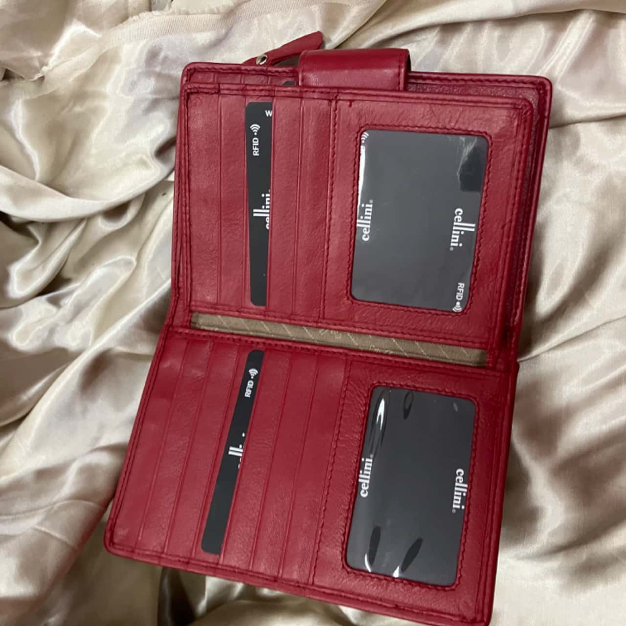 Cellini Womens Purse Red (s)