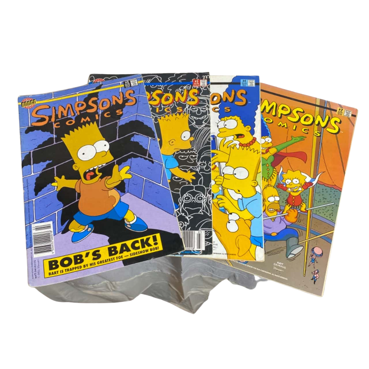 Simpsons comics Issue- 2, 3, 4, 7(s)