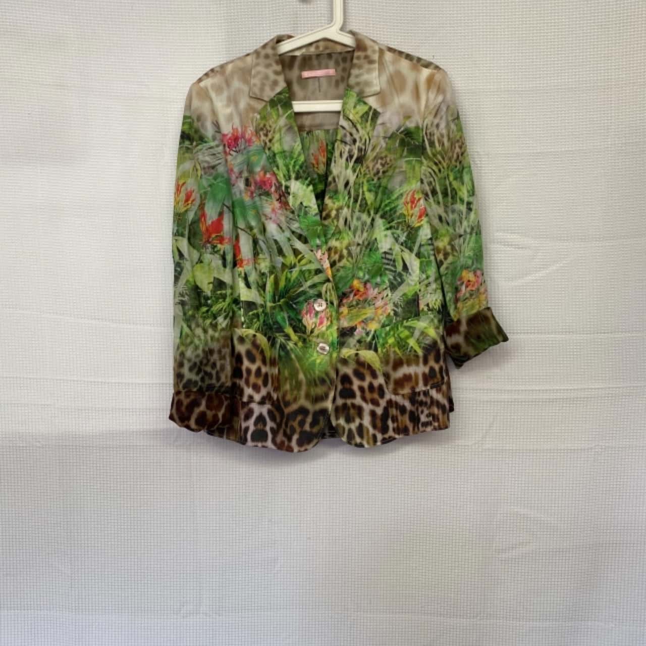 Basler Womens Size GB. 16 Button Up Floral (s)