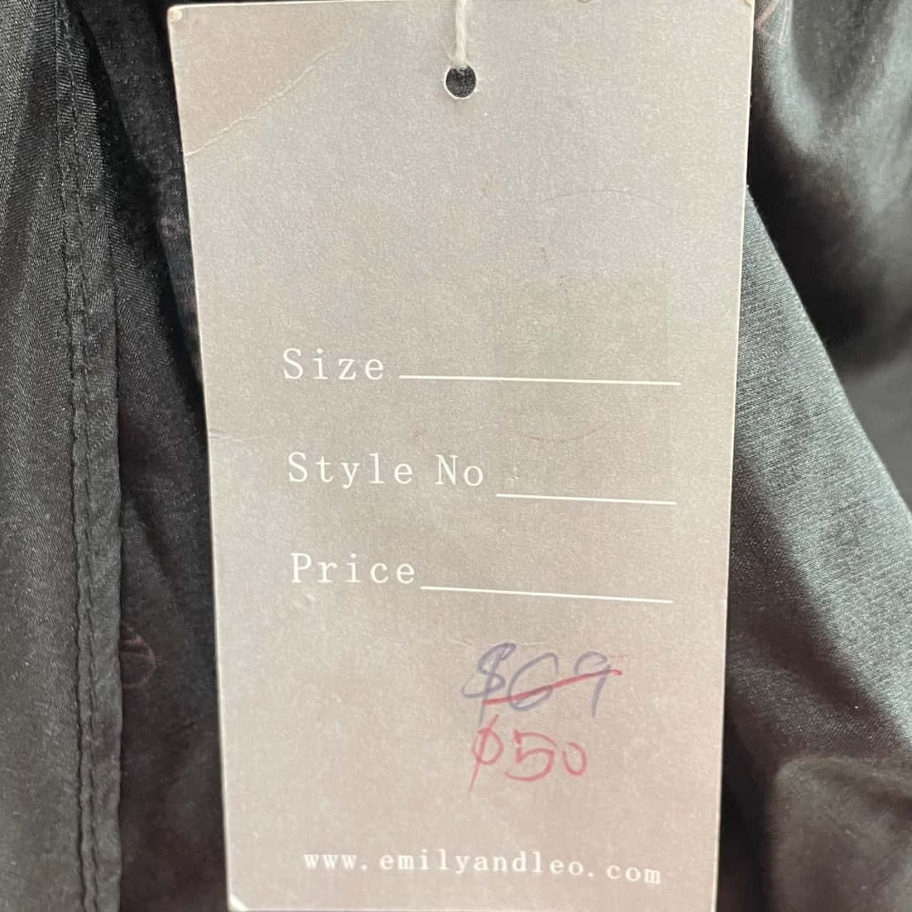 Emily & Leo Draped Silk Skirt Women's Size 14 Black / Brown