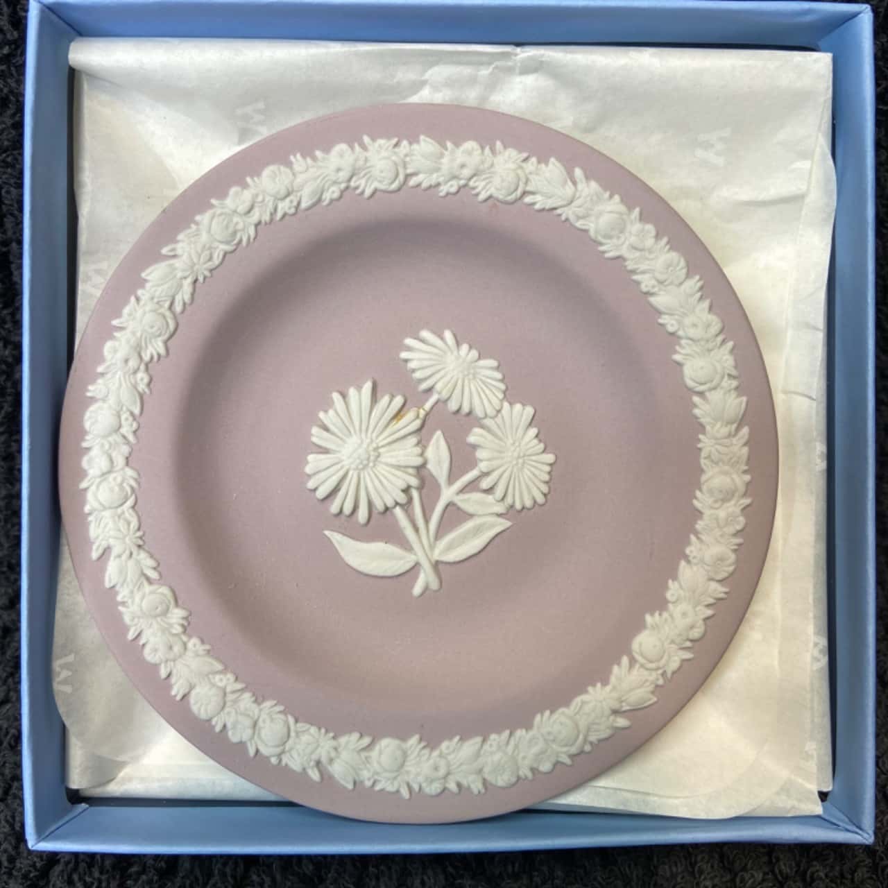 Wedgwood Miniature Floral Plate Purple(s)
