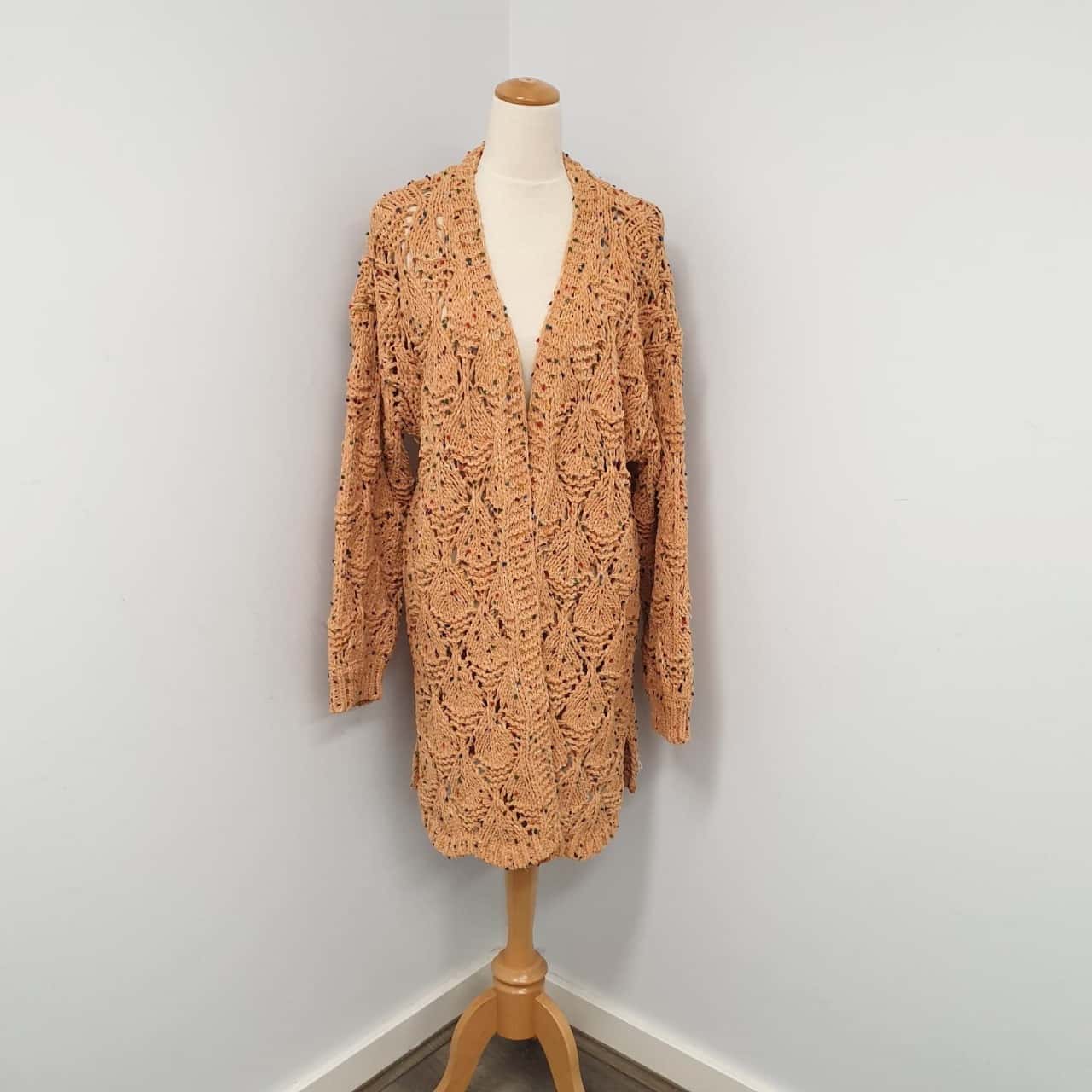 Jaase Gorgeous Womens Caramel & Multi Coloured Thread Chenille Long ...