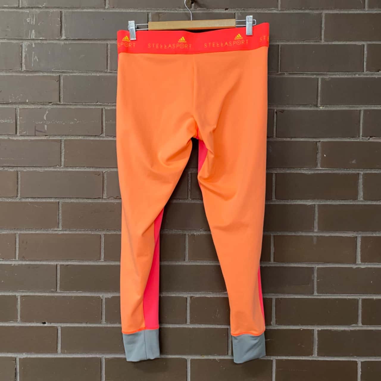 Adidas By Stella Sport Fluro Orange/Peach Leggings