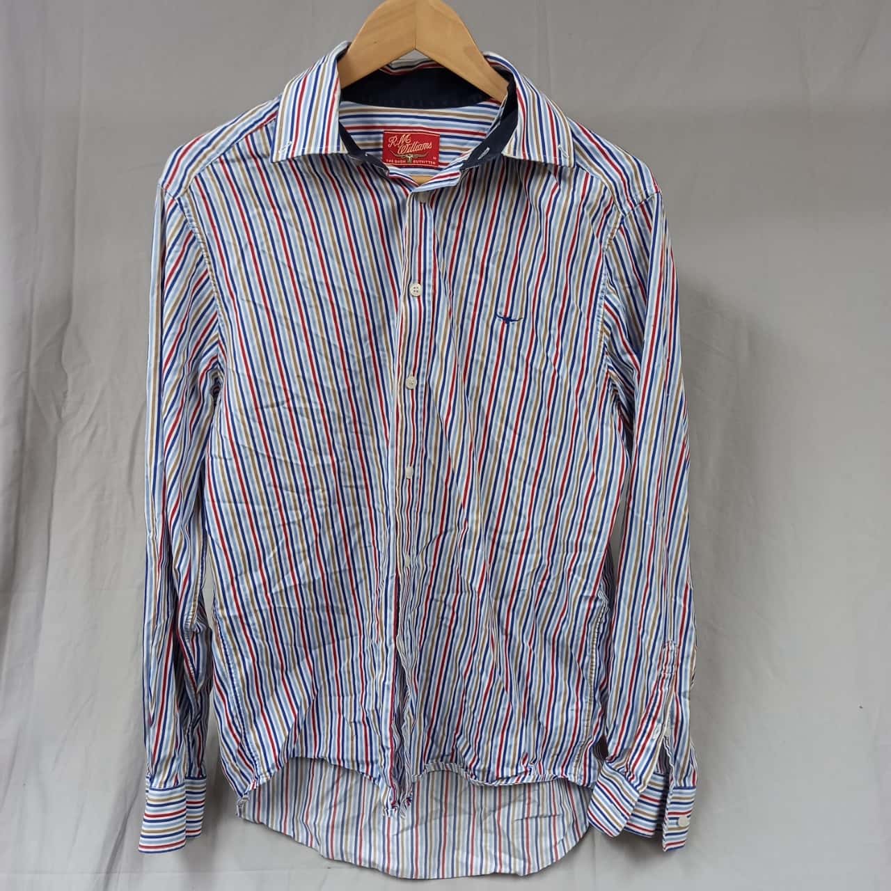 R.M. Williams Men's Long Sleeve Striped Shirt, Size M(s)